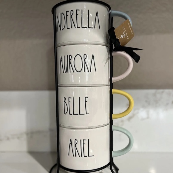 Rae Dunn | Kitchen | Rae Dunn Disney Princess Stacking Mug Set | Poshmark